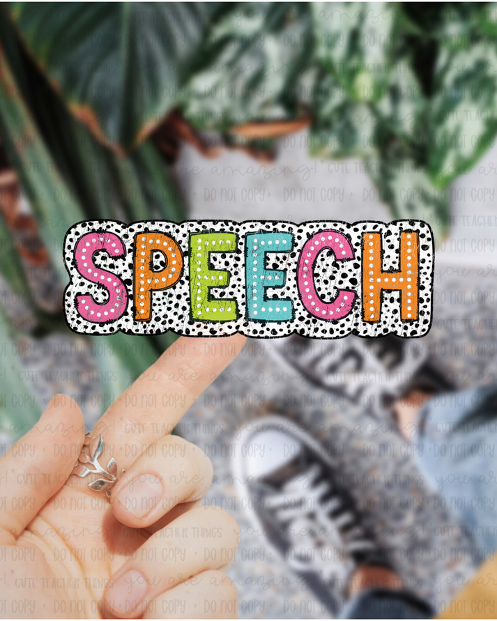 Speech Dot Sticker – Cute Teacher Things